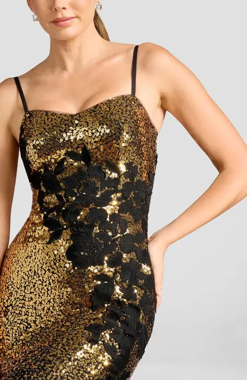 Dress The Population Giovanna Sequin Sleeveless Mermaid Gown