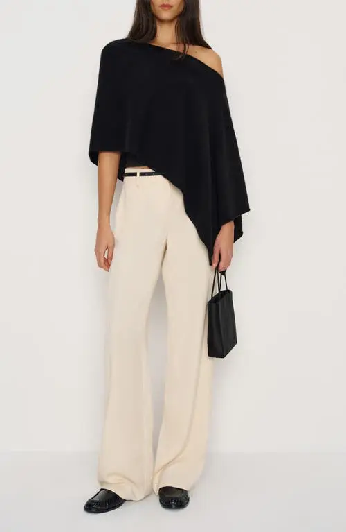 REFORMATION Alden Cashmere Poncho - Black