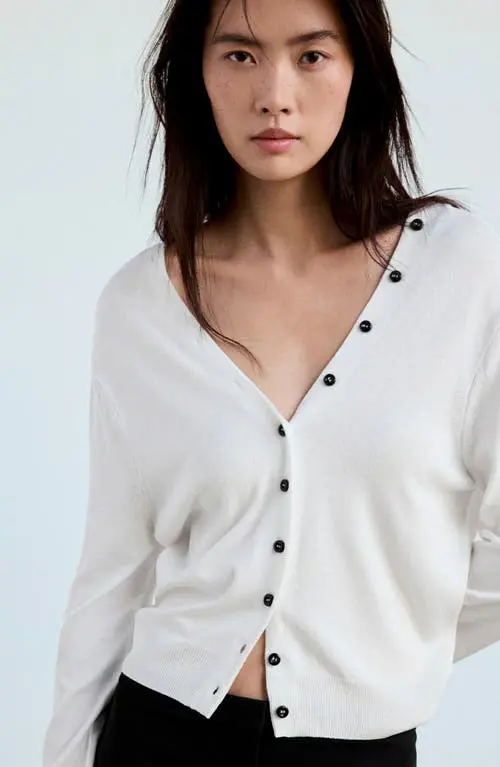 Mango Button Front Cardigan