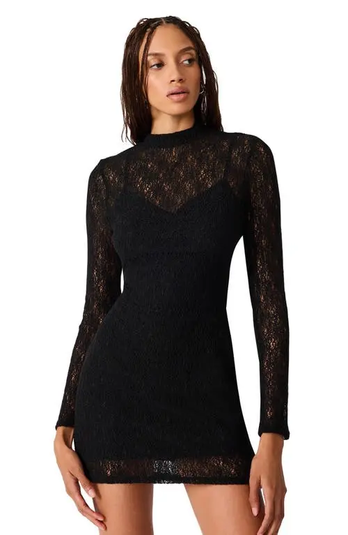 Steve Madden Vivienne Long Sleeve Lace Minidress