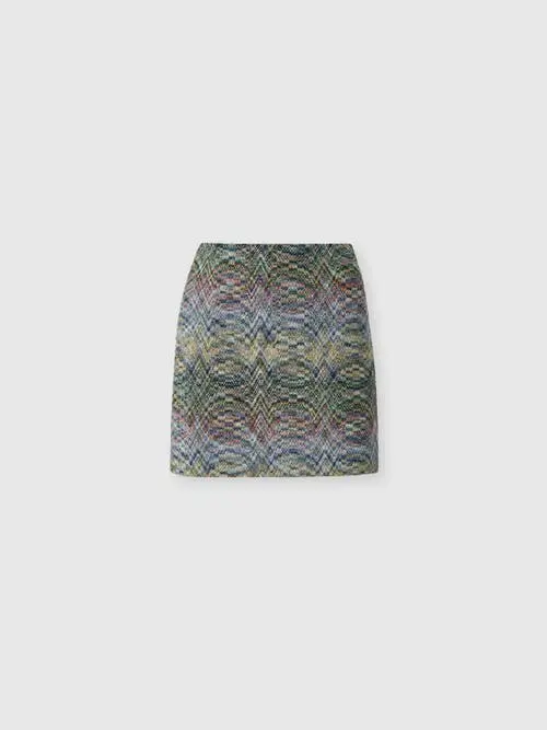 Missoni Space-dye Viscose Lamé Mini Skirt