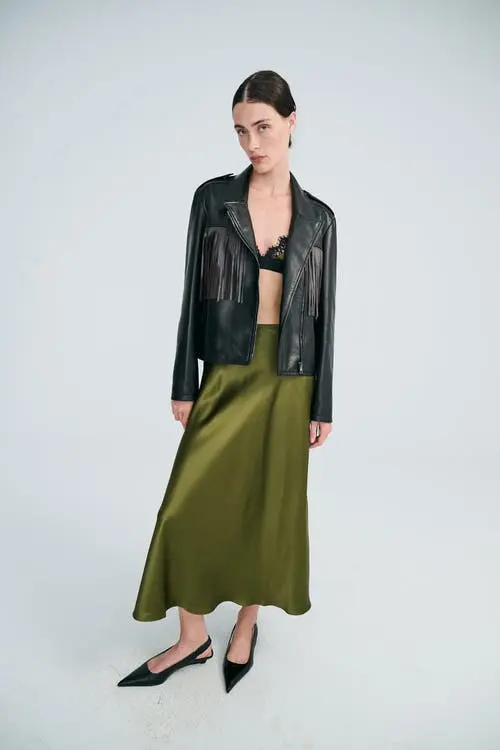 ALYSON EASTMAN A Line Skirt - Olive