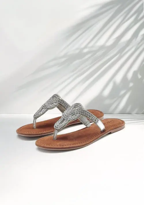 LASCANA Decorative Bead Sandals
