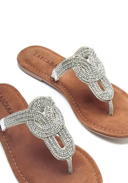 LASCANA Decorative Bead Sandals