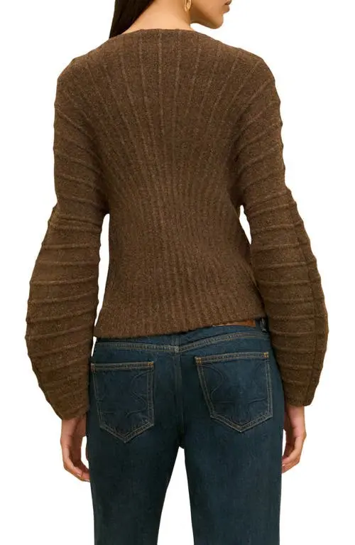 Cult Gaia Araki Ribbed Mock Neck Top