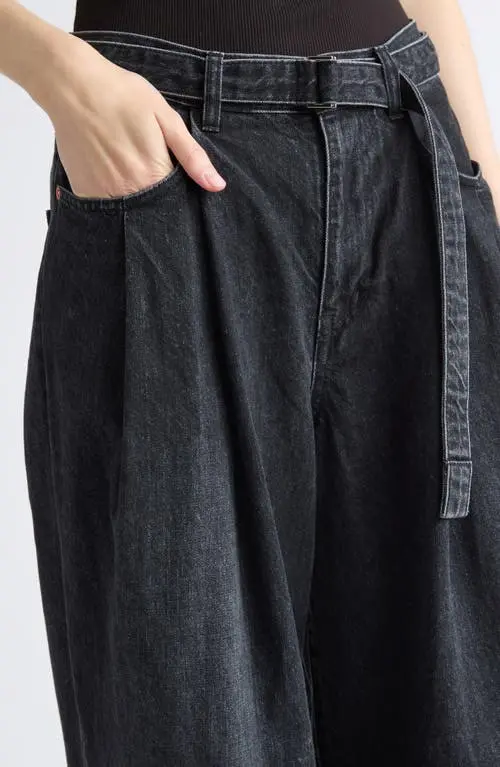 Sacai Belted Tailored Jeans