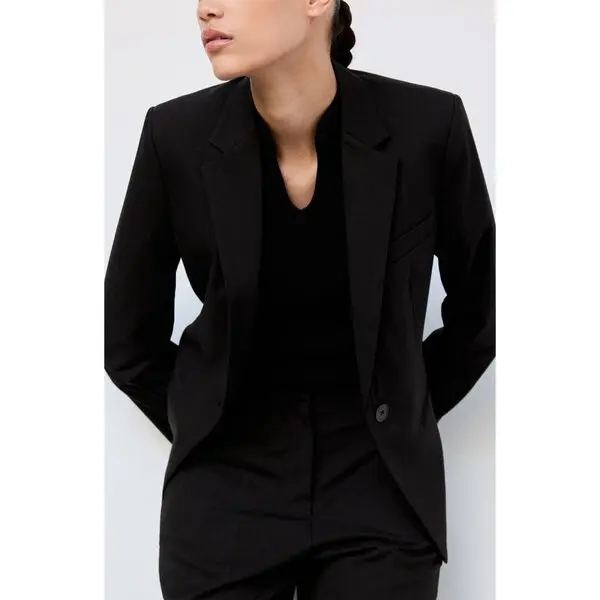 Mango Notch Collar Blazer