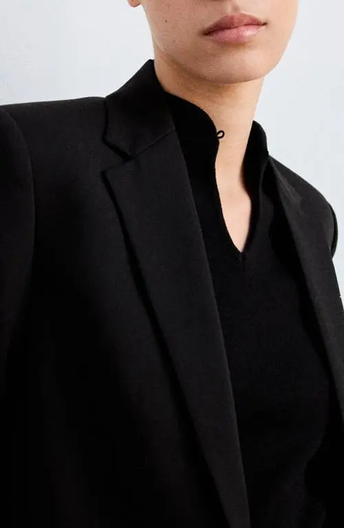 Mango Notch Collar Blazer