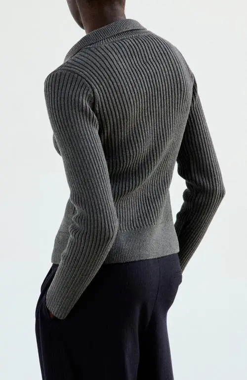 Mango Toggle Rib Cardigan
