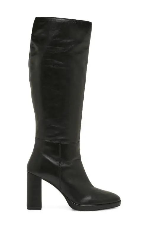 Vince Camuto Lucina Leather Knee High Boot - Black