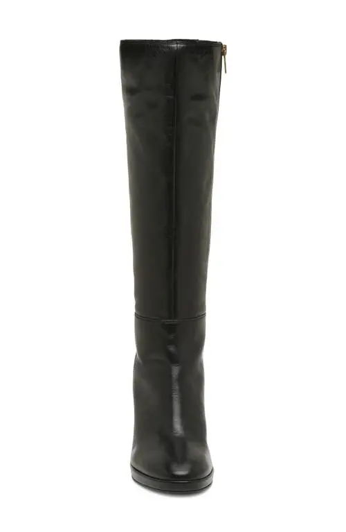 Vince Camuto Lucina Leather Knee High Boot - Black