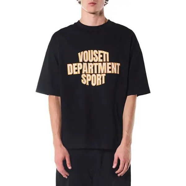 VOUSETI Team Logo Appliqué Cotton T-shirt