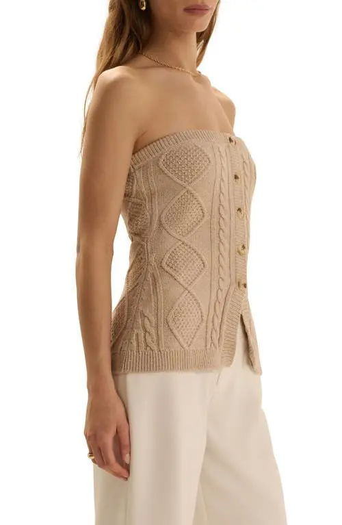 FAVORITE DAUGHTER The Layla Cable Knit Bustier