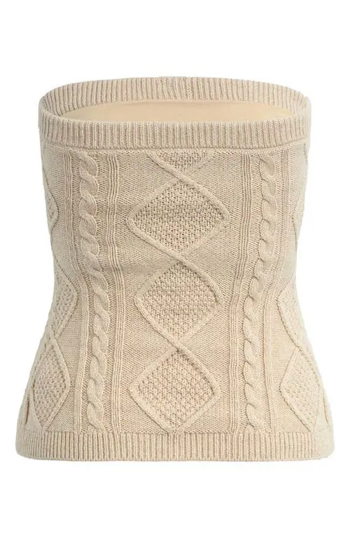 FAVORITE DAUGHTER The Layla Cable Knit Bustier