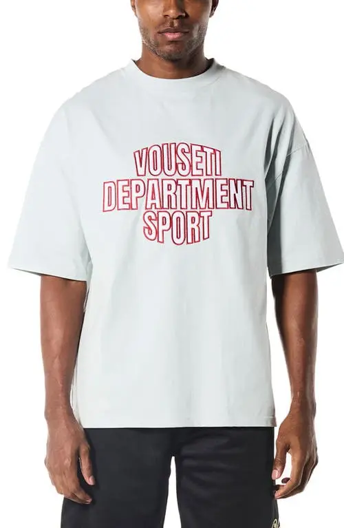 VOUSETI Team Logo Appliqué Cotton T-shirt