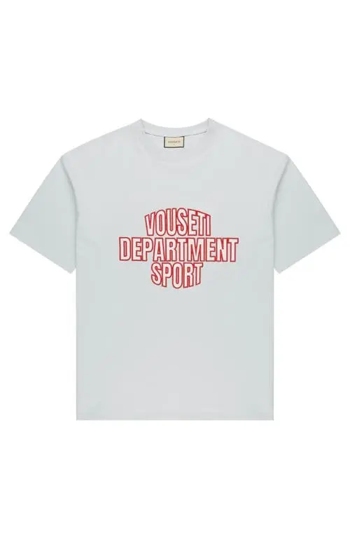 VOUSETI Team Logo Appliqué Cotton T-shirt