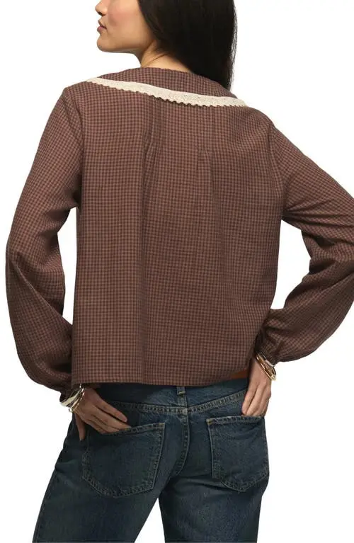 Lucky Brand Lace Collar Shirt