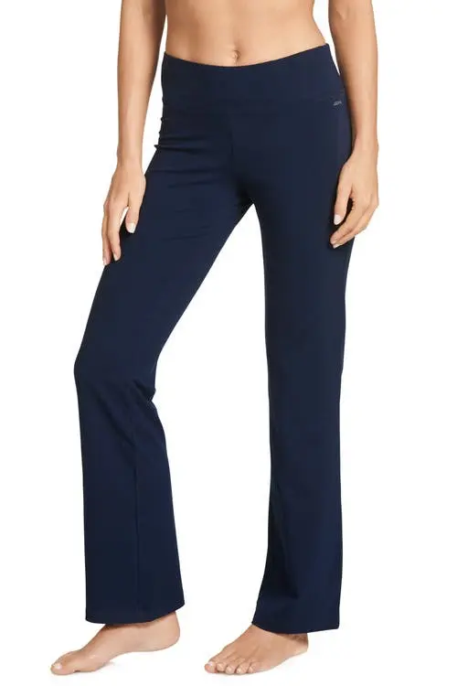 JOCKEY Cotton Stretch Slim Bootleg Pant - Thunder Blue