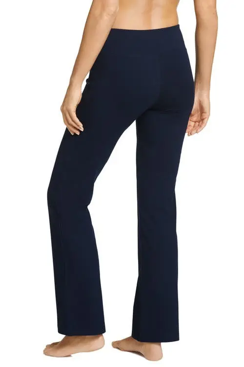 JOCKEY Cotton Stretch Slim Bootleg Pant - Thunder Blue