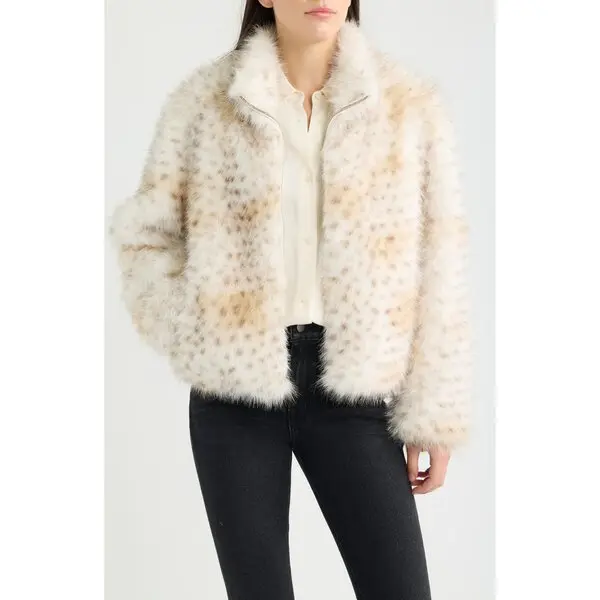 APNY Snow Lynx Faux Fur Jacket