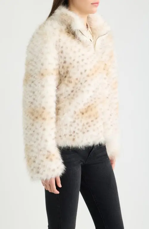 APNY Snow Lynx Faux Fur Jacket