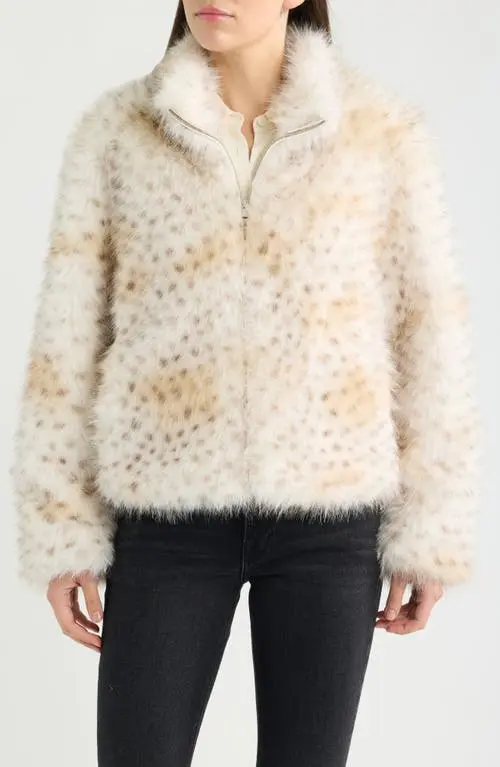 APNY Snow Lynx Faux Fur Jacket