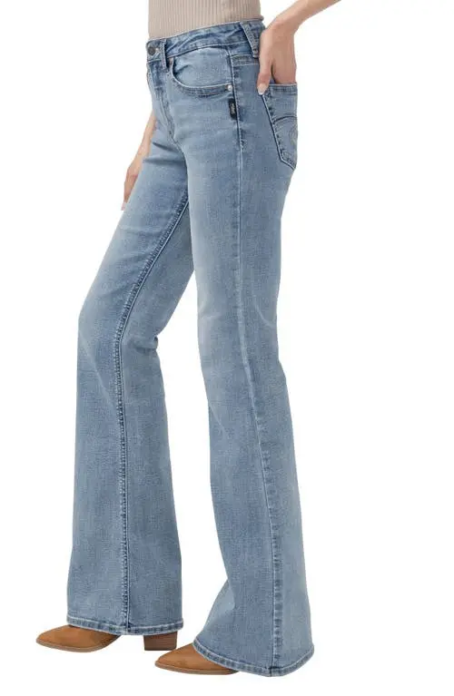 SILVER JEANS CO. Most Wanted Mid Rise Flare Jeans