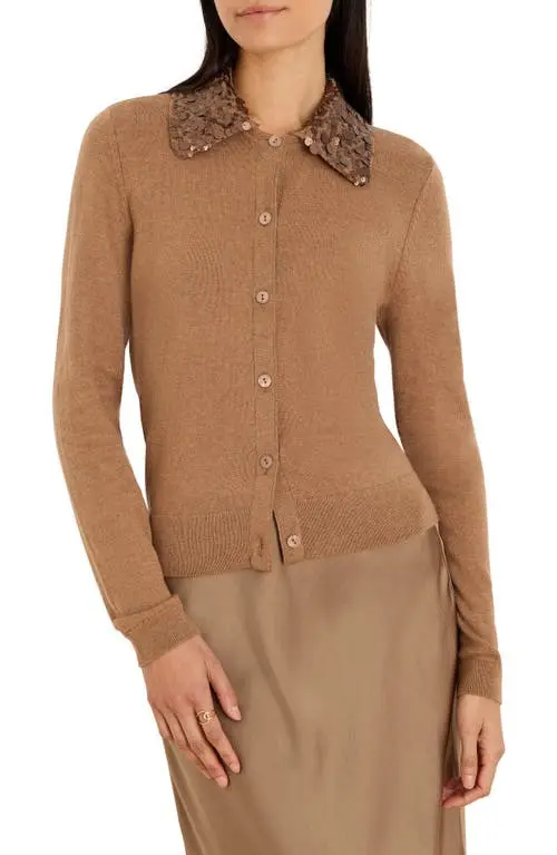 NIC+ZOE Sequin Collar Cardigan