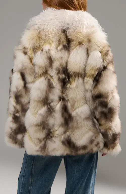 AZALEA WANG Vira Faux Fur Jacket