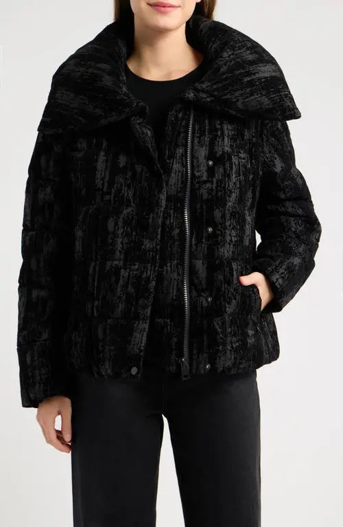 CECE DUPRAZ Snap Front Short Puffer Jacket