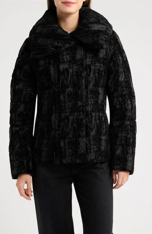 CECE DUPRAZ Snap Front Short Puffer Jacket