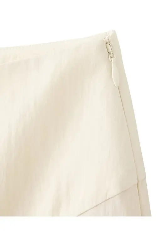 Mango Lace Detail Asymmetric Skirt