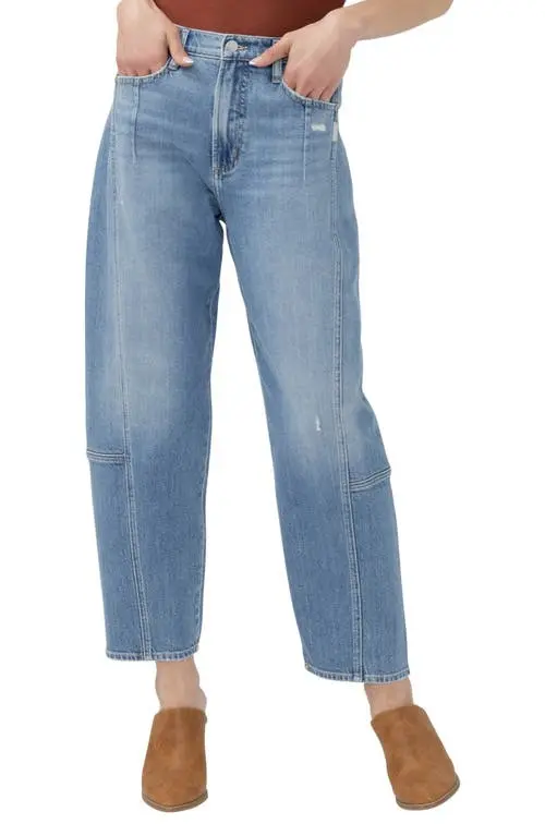 SILVER JEANS CO. High Waist Slim Barrel Jeans - Haze