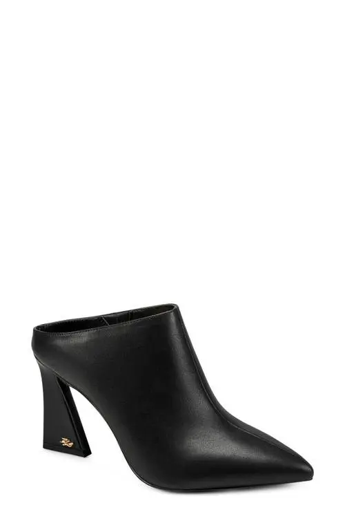 Karl Lagerfeld Paris Langsten Heeled Mule - Black