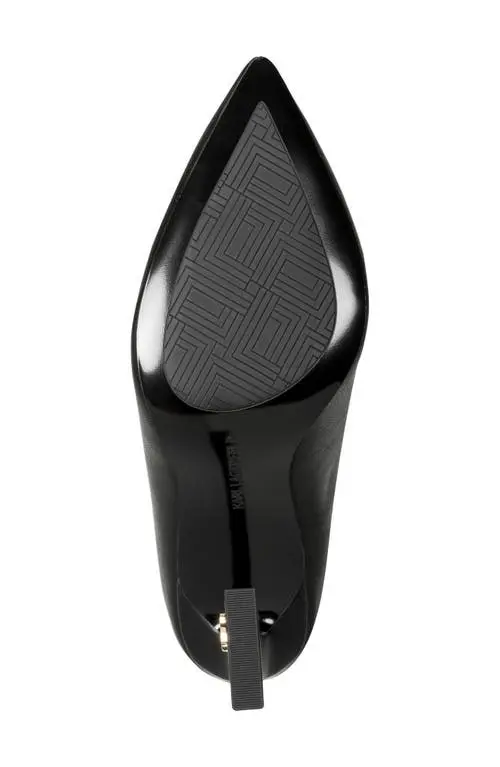 Karl Lagerfeld Paris Langsten Heeled Mule - Black
