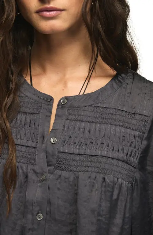 Lucky Brand Satin Top - Navy