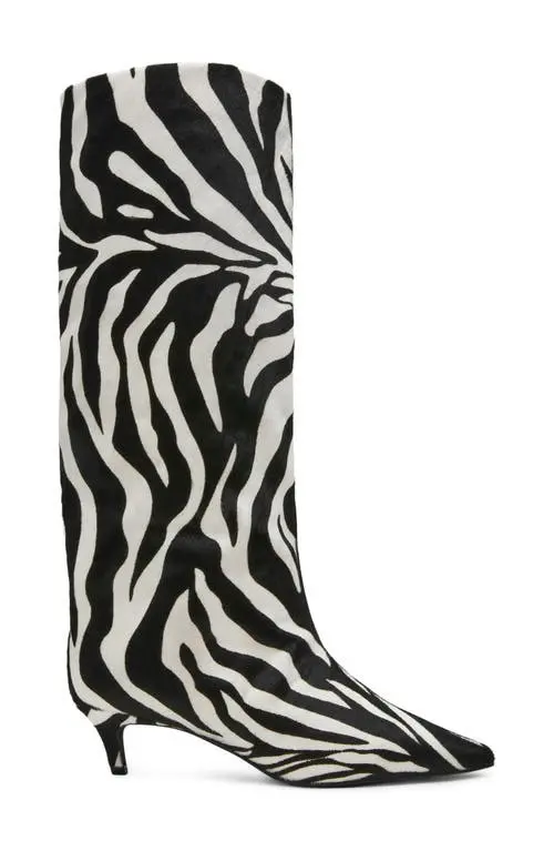 Steve Madden Lysara Knee High Boot - Zebra Mult