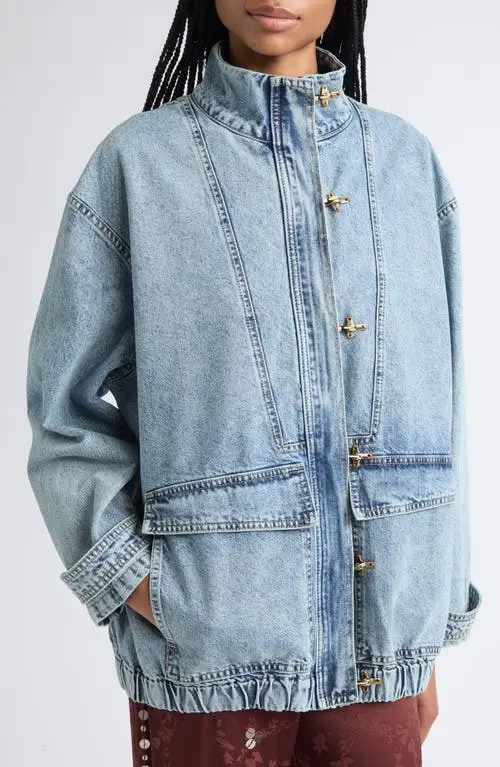 SIEDRES Polca Oversize Cotton Denim Jacket