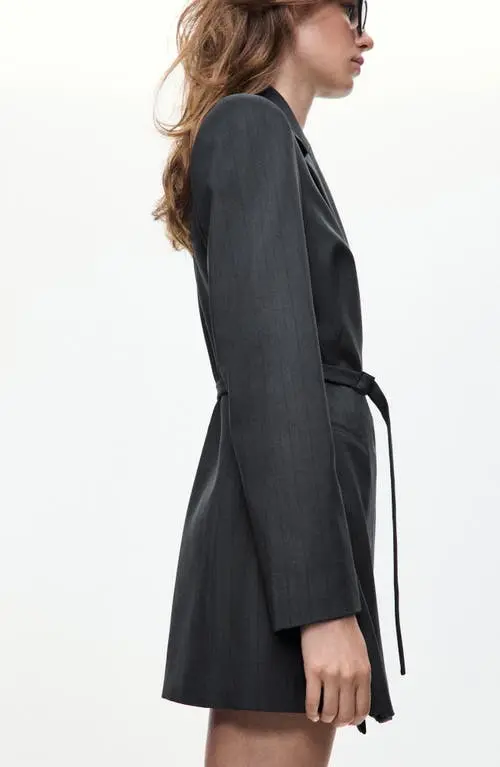 Mango Belted Blazer Dress