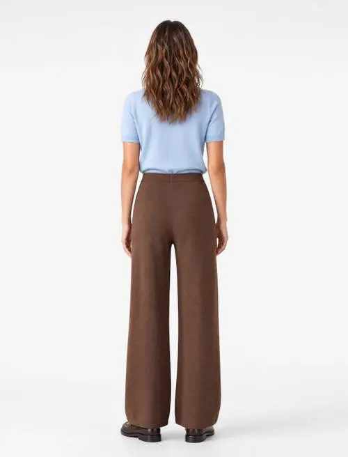 Koton High Rise Wool Blend Knit Trousers