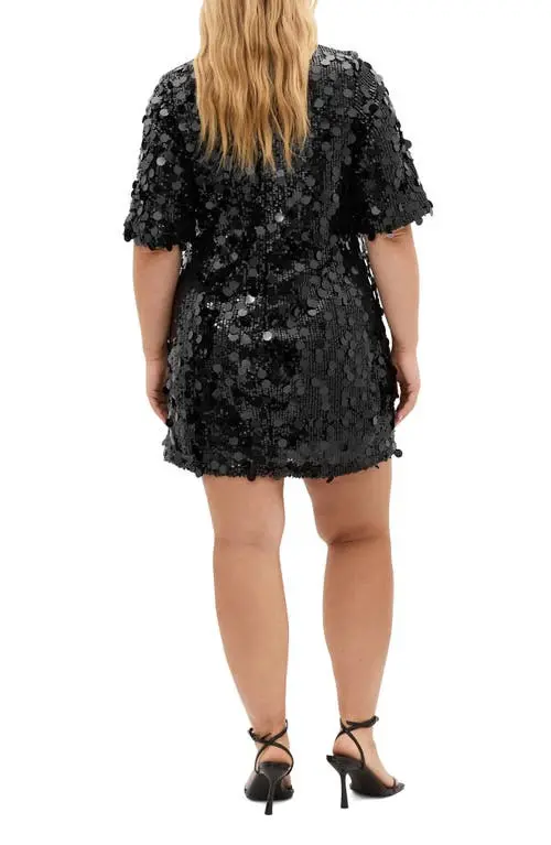 City Chic Adorn Sequin Minidress