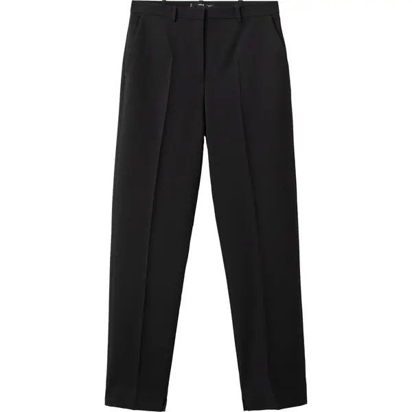 Mango Straight Leg Pants - Black