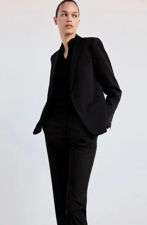 Mango Straight Leg Pants - Black