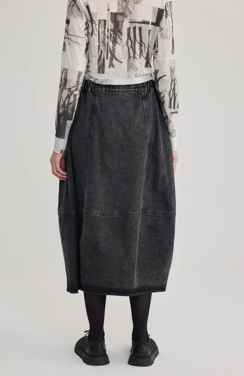 LUUKAA Noa Balloon Denim Skirt