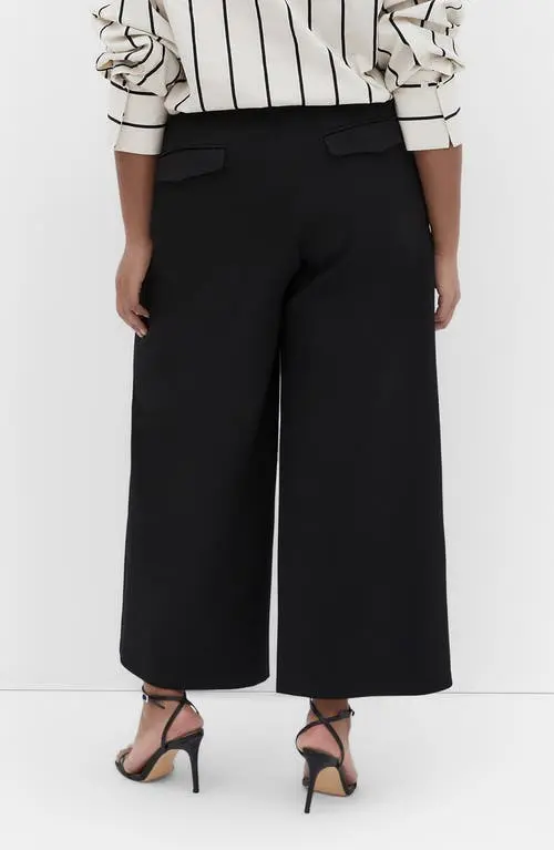 City Chic Peyton Wide Leg Ponte Pants