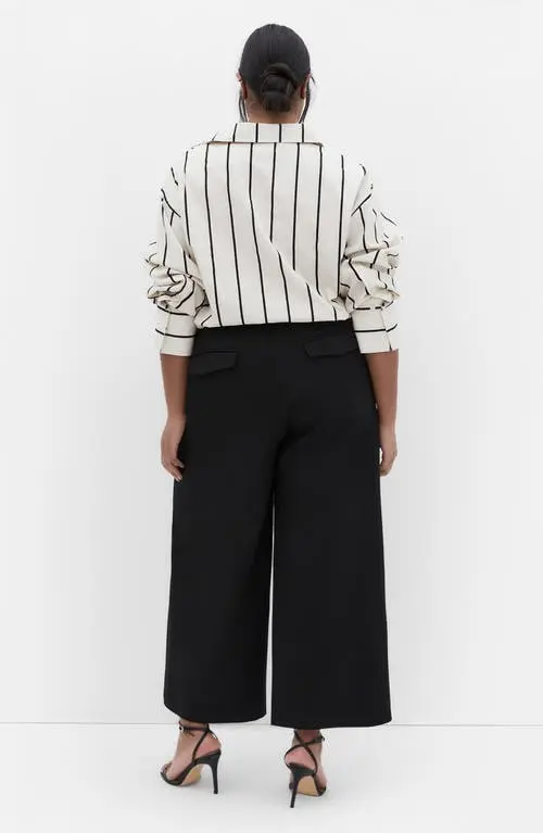 City Chic Peyton Wide Leg Ponte Pants