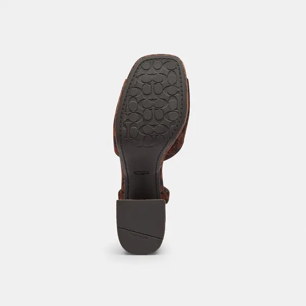 COACH OUTLET Block Heel Sandal In Signature Chenille