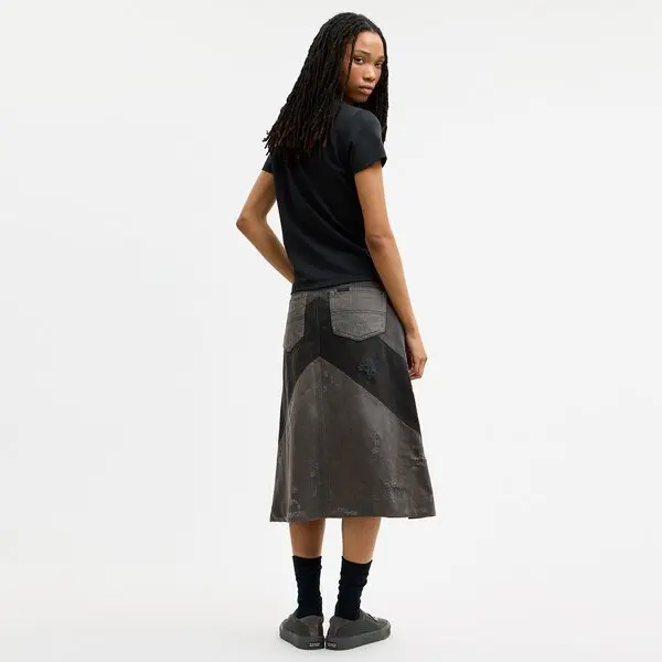 COACH Denim A-line Skirt In Organic Cotton