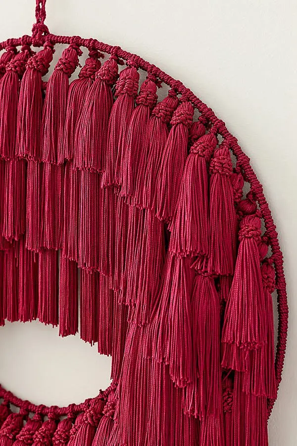 Anthropologie Hangg Tassel Wreath