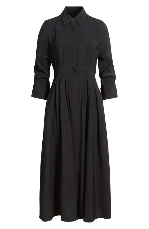 Anne Klein Pleated Sleeve Shirtdress